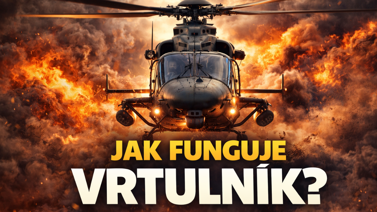 Jak funguje vrtulník? Krok za krokem - princip letu, rotor, řízení ...